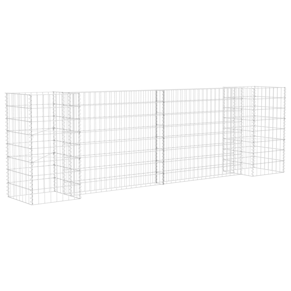 Jardinera de gaviones en forma de H 260 cm de alambre de acero 02_0000871 | Leroy Merlin