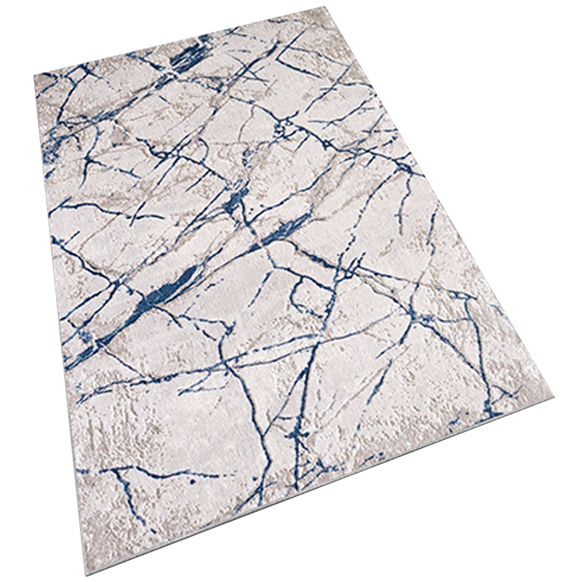 WellHome Tapis salon en polyester Pierre Grise - 140x220cm | Leroy Merlin