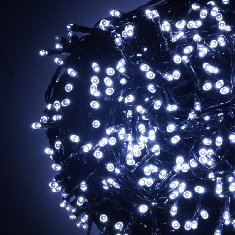 Hilo de luz 1200 led blanco frio con controlador 63m | Leroy Merlin