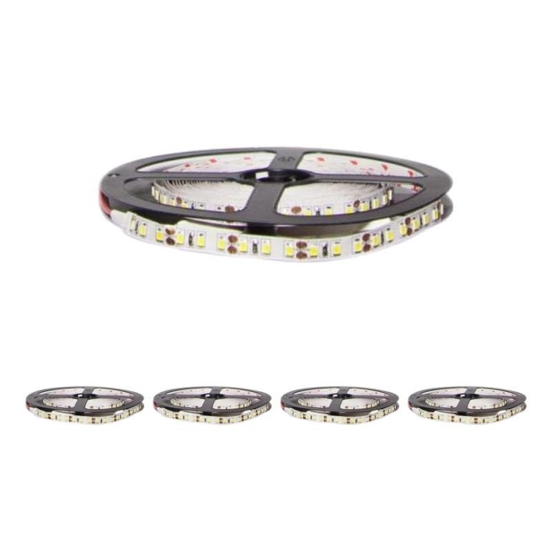 Tira de Luz LED 12V 5M 2835 IP44 - Pack de 5 / Blanco Cálido 2300K ...