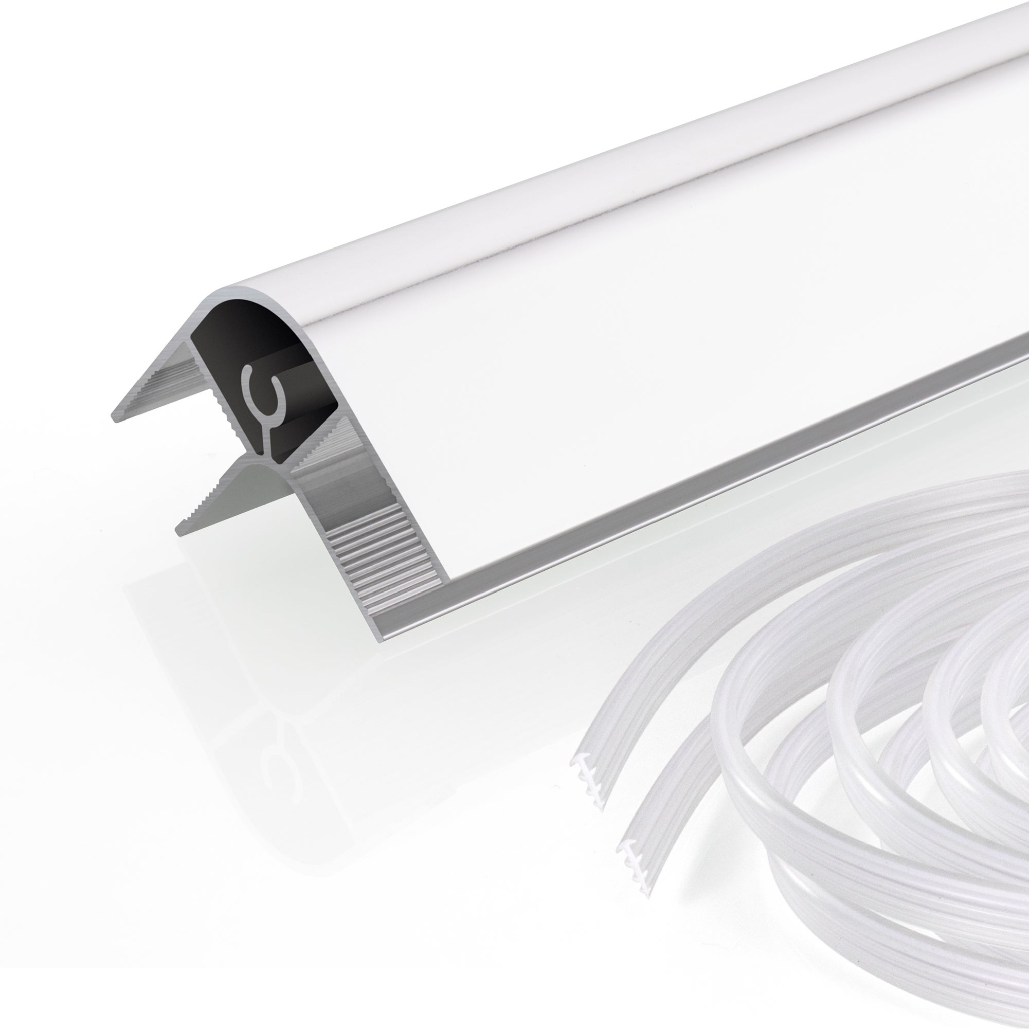 Perfil Angular de Aluminio para Paneles de Ducha Walk-In en U - 8x8 mm ...