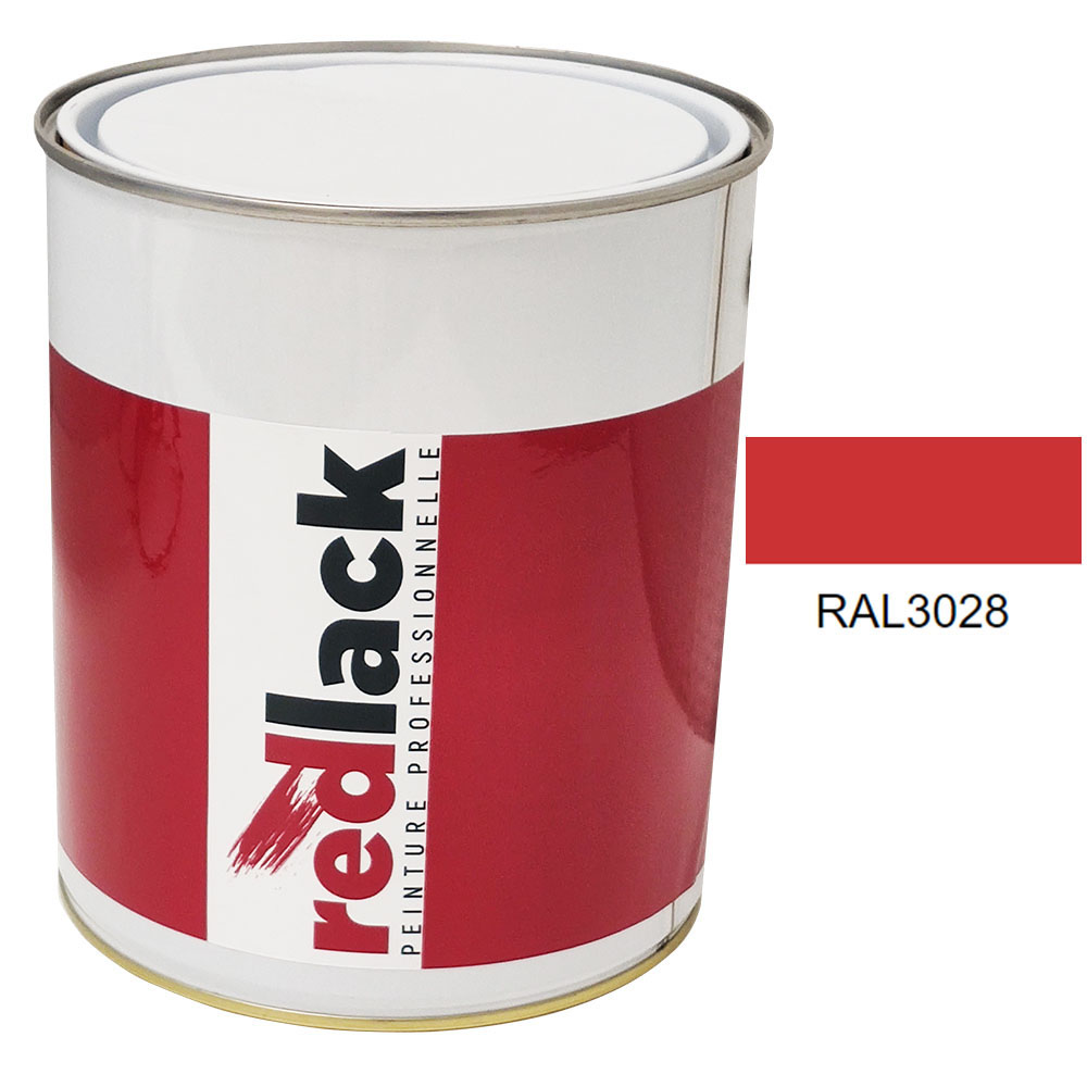 Pintura Rojo pu RAL 3028 Multisoporte satinado 3L Rojo Negro | Leroy Merlin