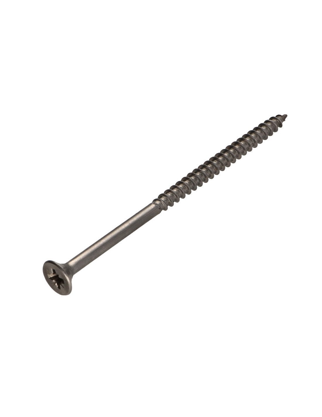 VBA Vis bois agglo Inox A2 Tête fraisée Pozi 5X90 Filetée sur 50-10 ...
