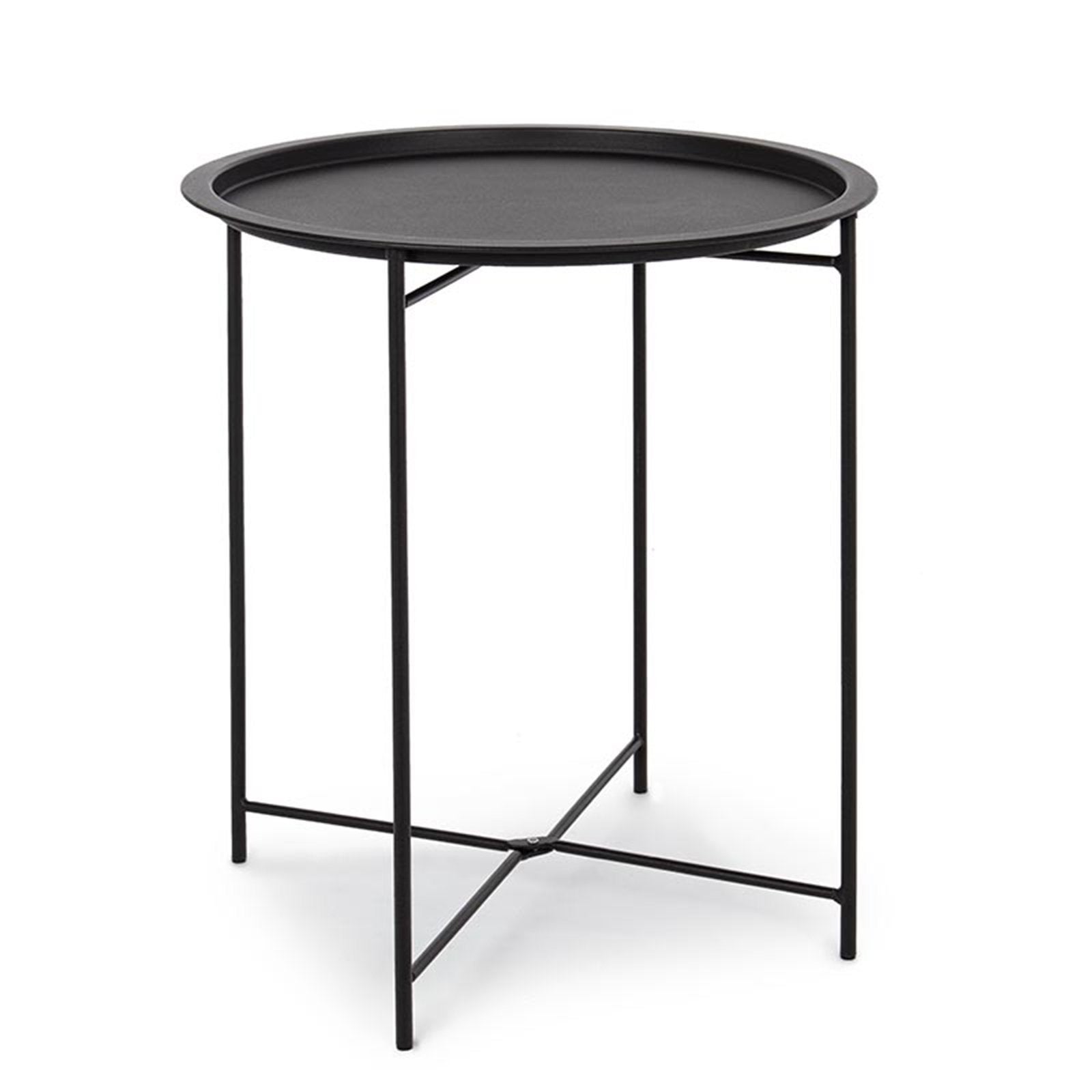 Table basse pliante avec plateau Bizzotto Wissant noir mat | Leroy Merlin