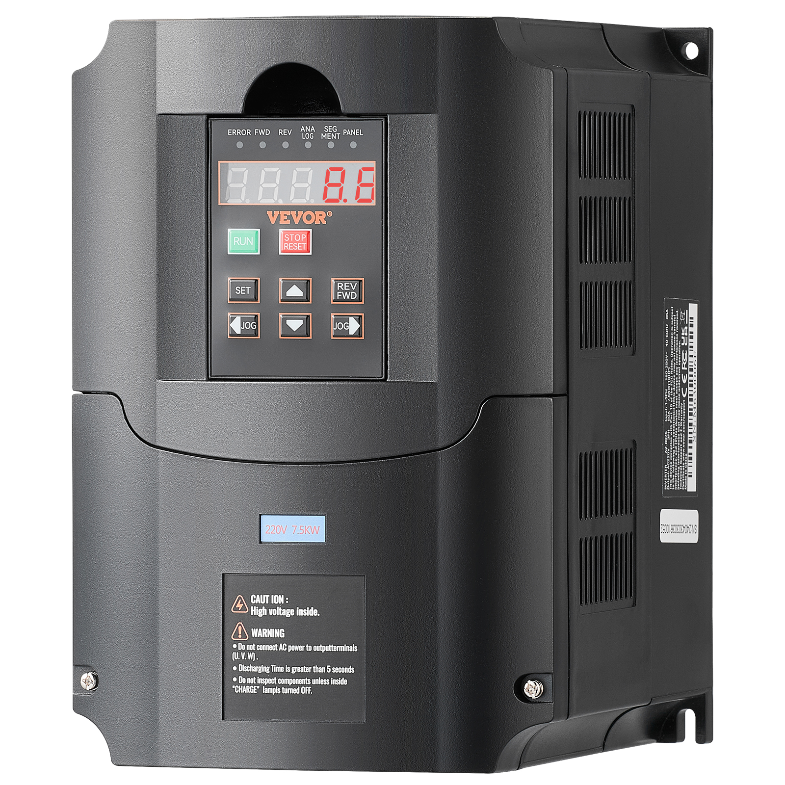 VEVOR Inversor, variador de frecuencia de 7,5 kW, 35 A, entrada ...