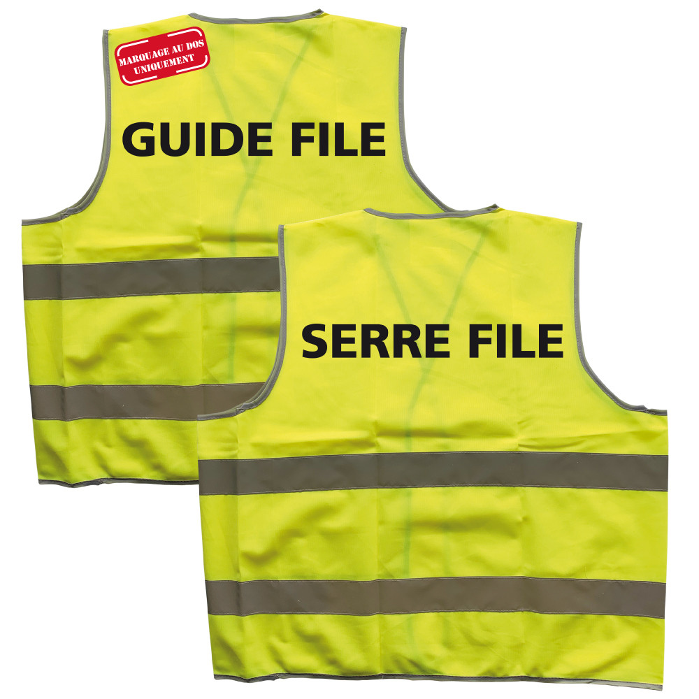 LOT DE 1 GILET GUIDE FILE ET 1 GILET SERRE FILE (1xWC1390GF ...