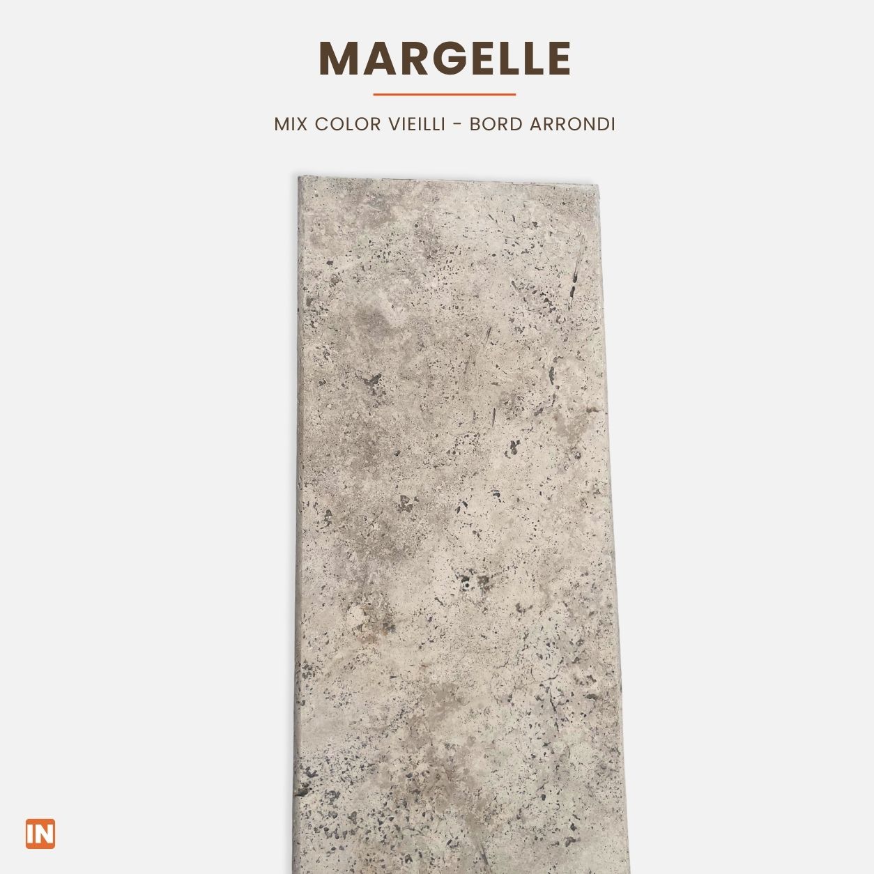 Margelle Travertin Bord arrondi 33x100 cm Ep.3 cm - Travertin 1er Choix ...