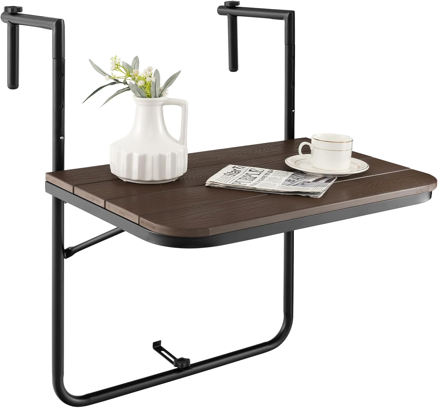 Table de Balcon Suspendue Pliable, Hauteur Résistante aux Intempéries ...