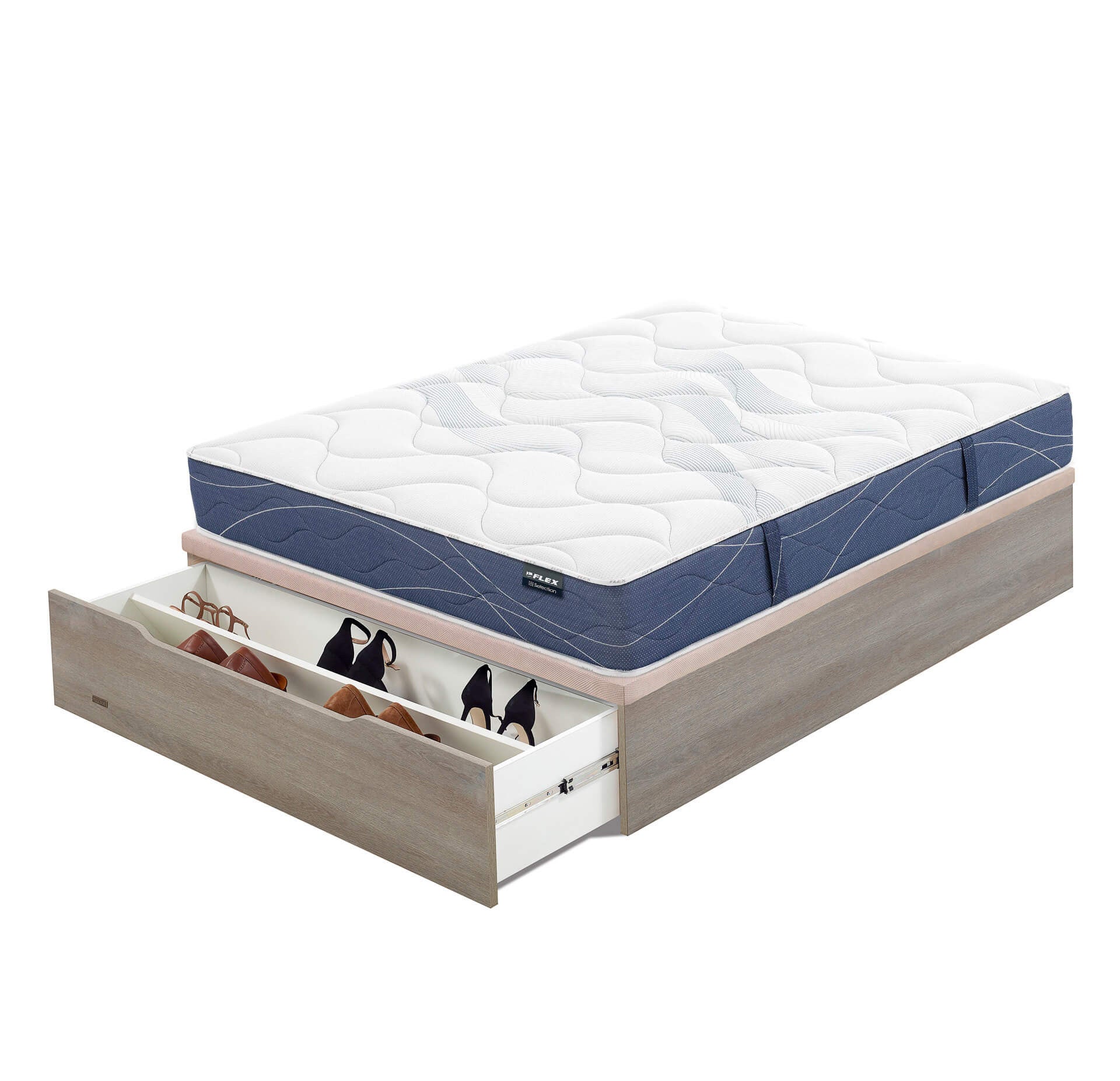 Pack Flex Colchón Habana + Canapé Madera 25 Zapatero - 135x190 cm ...