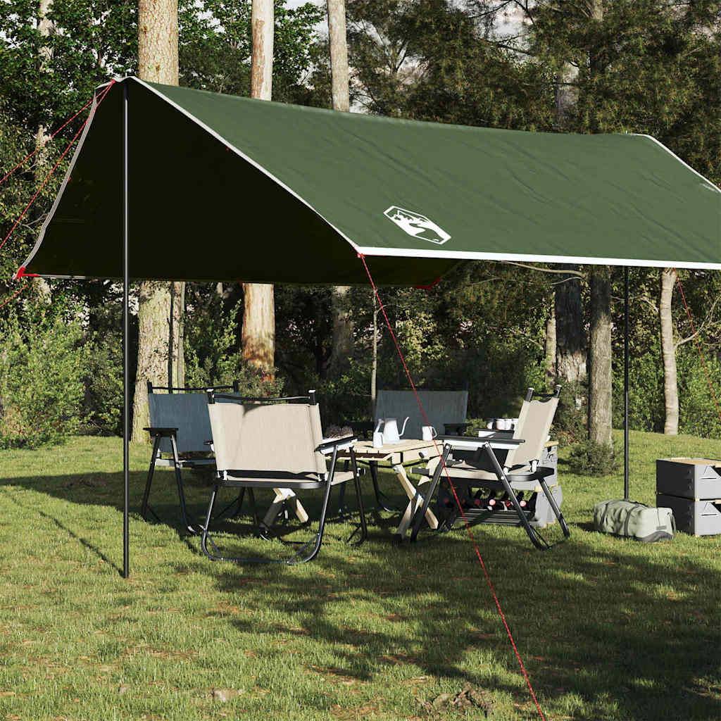 Bâche de camping verte imperméable 430x380x210 cm - COMFORTXL | Leroy ...