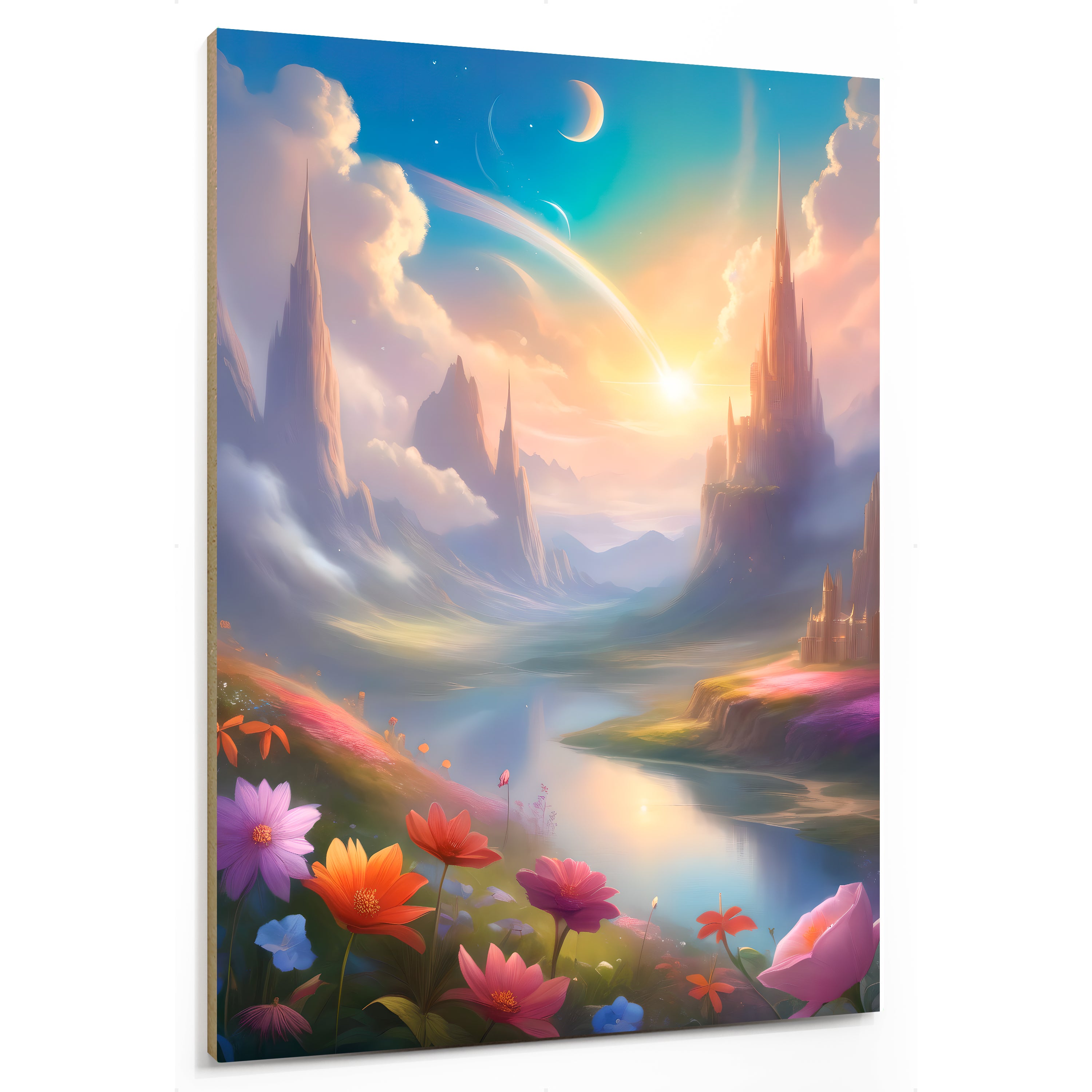 Tableau déco Fantasy Château Enchanté - 30x40 cm | Leroy Merlin
