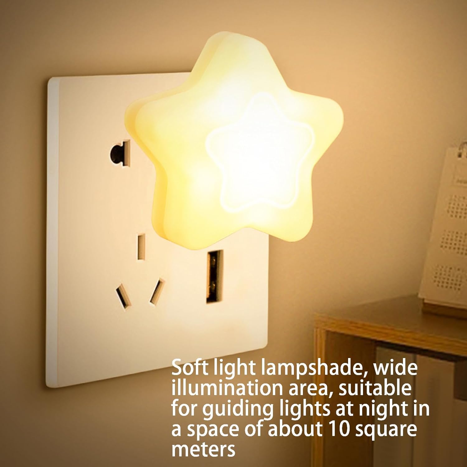 Aplique de pared LED, aplique de pared en forma de estrella, luz de ...