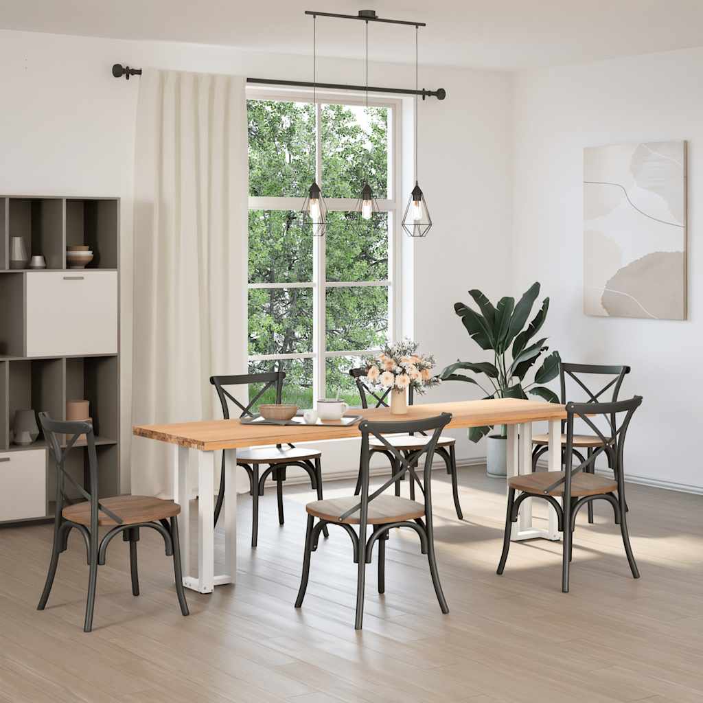 Pieds de table console forme de T 2 pcs | Pied de meuble blanc 38x25x ...