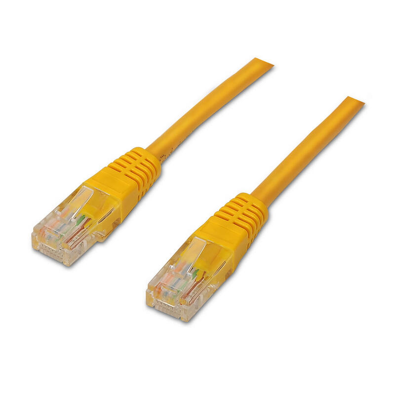Aisens - c ble r seau patch cord rj45 cat.6 utp awg24, jaune, 1,0m | Leroy Merlin