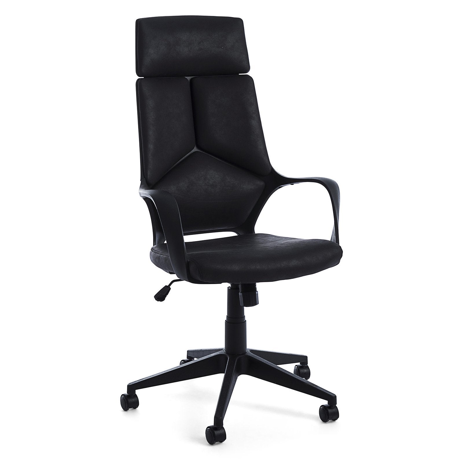 Sillón de oficina en tejido Damon con respaldo alto negro | Leroy Merlin