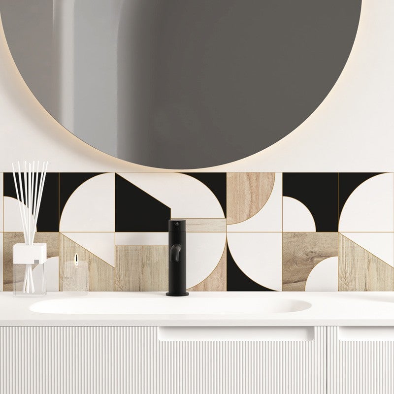 Juego de 2 tiras adhesivas de PVC para baño - 2 x (70 x 30 cm) - 99deco ...