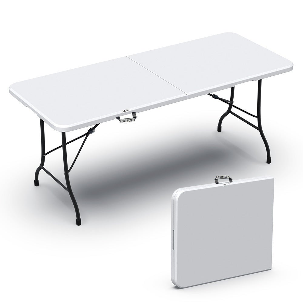Table de camping pique nique pliable 180x75x72cm - HDPE - 8 Places ...