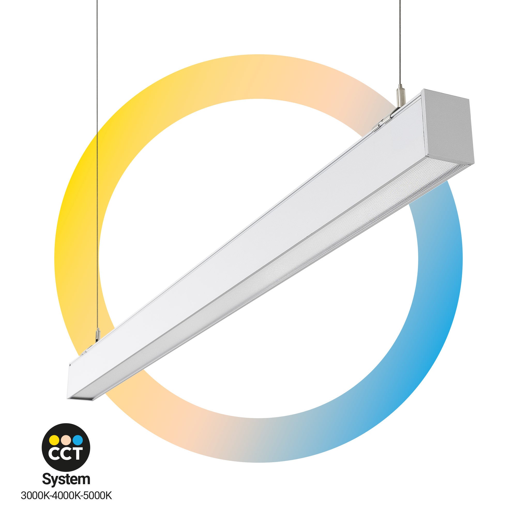 Luminaire linéaire LED CCT de surface / suspendu - 40W - Puissance ...