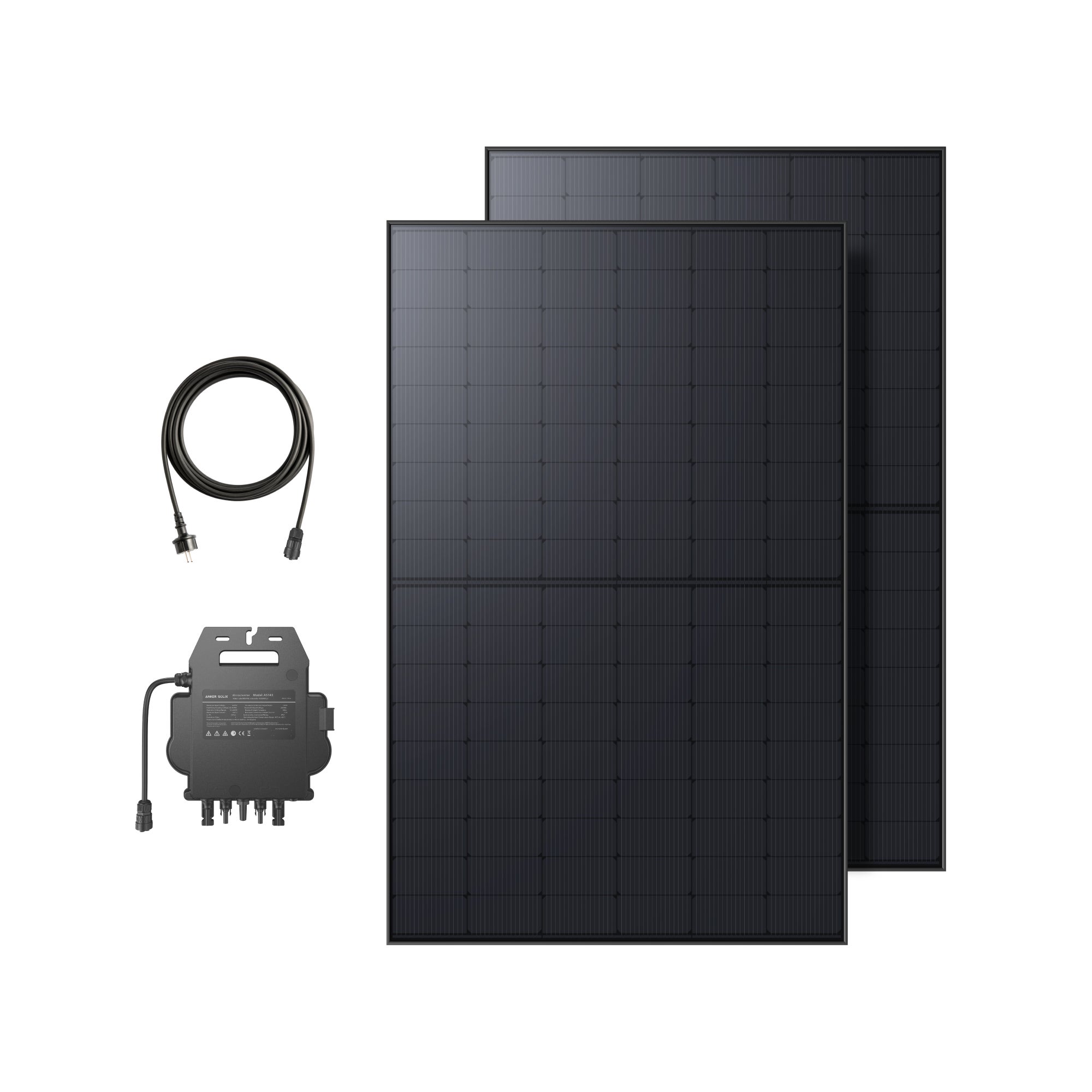 Panel solar flexible Anker SOLIX 4xFS20 con microinversor MI80, kit de ...