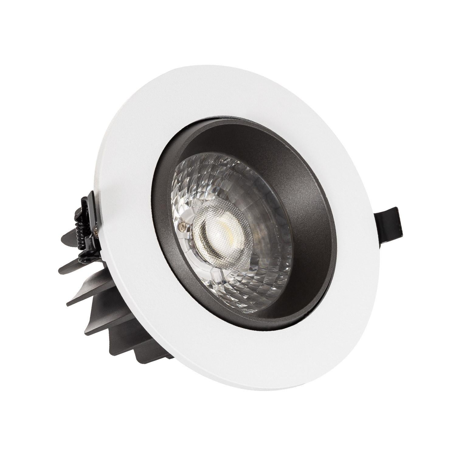 Spot LED Downlight 18W COB Orientable Rond Gris Design Coupe Ø 120mm ...
