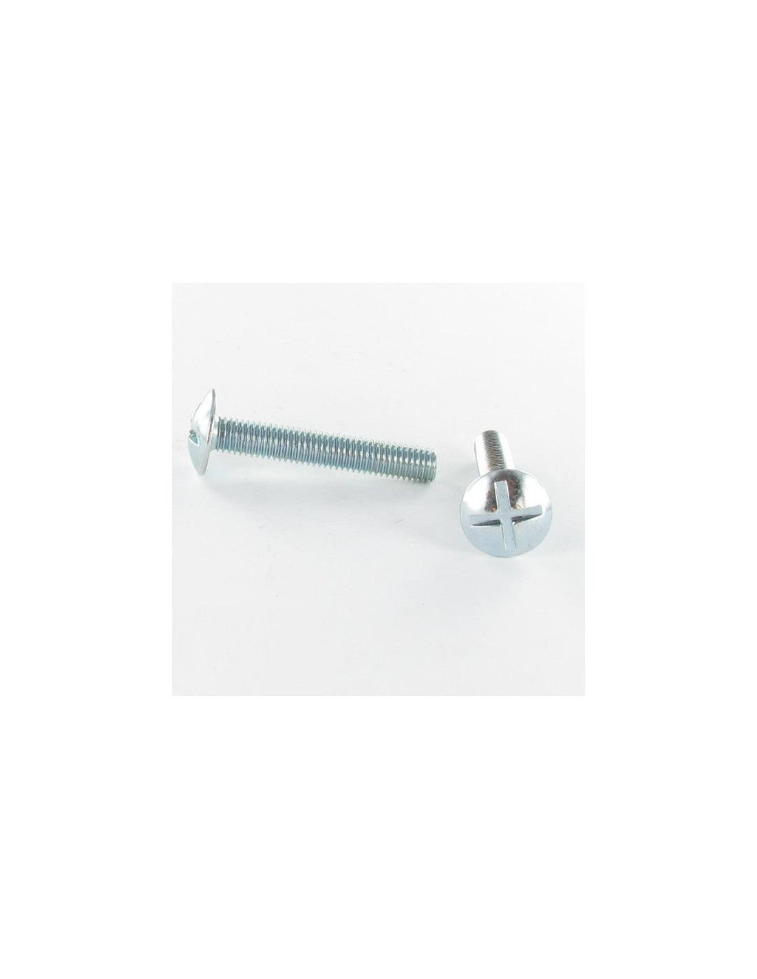Vis Poelier tête ronde large TRL Fendue En Croix M6X80 Filetage total ...