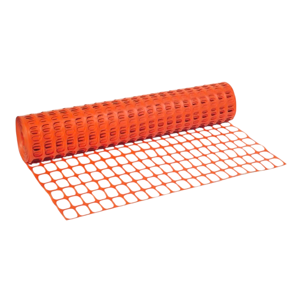 Filet de chantier orange plastifié résistant aux UV maille 140x40 mm ...