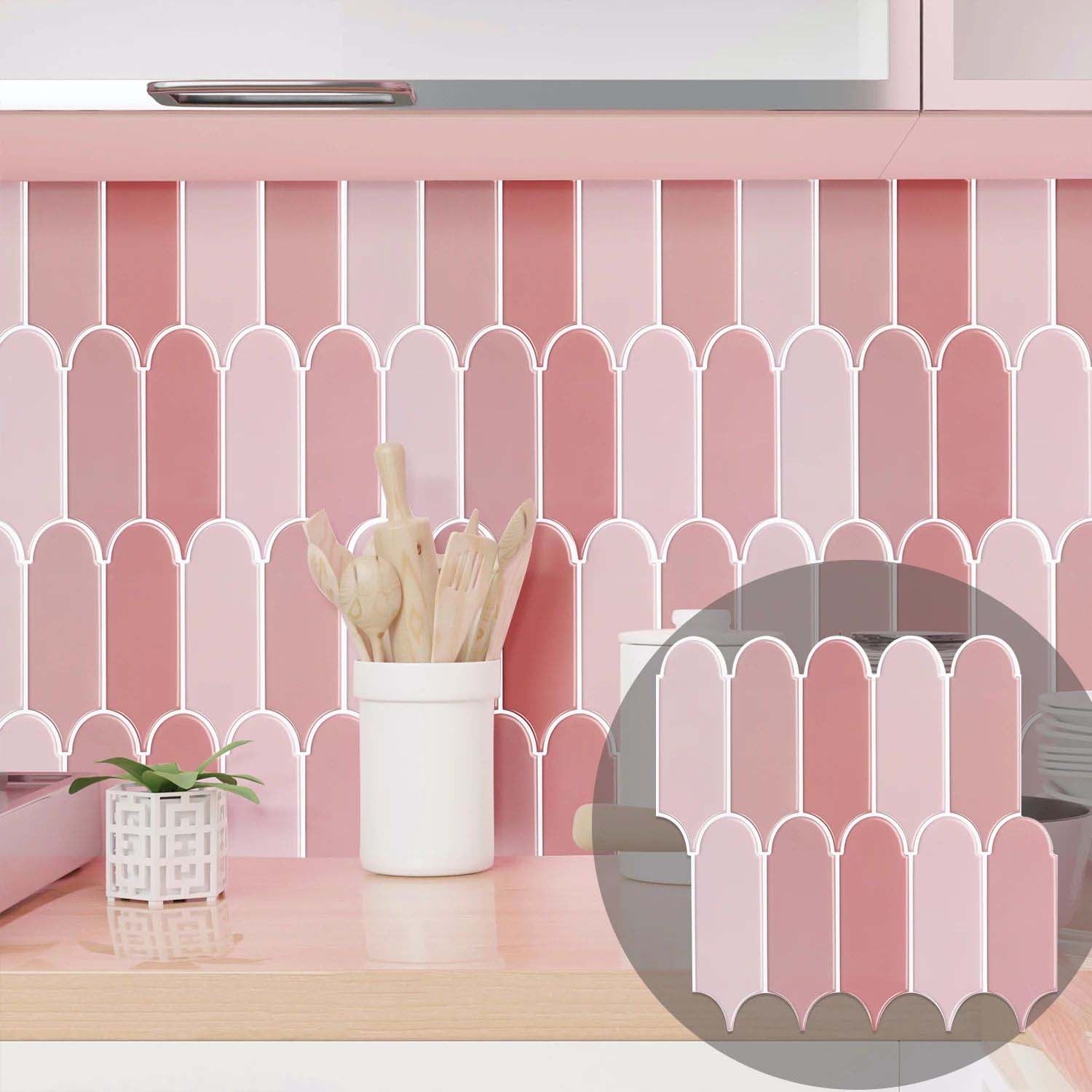 20 uds pegatinas vinilo 3D estilo metro, azulejos adhesivos ...