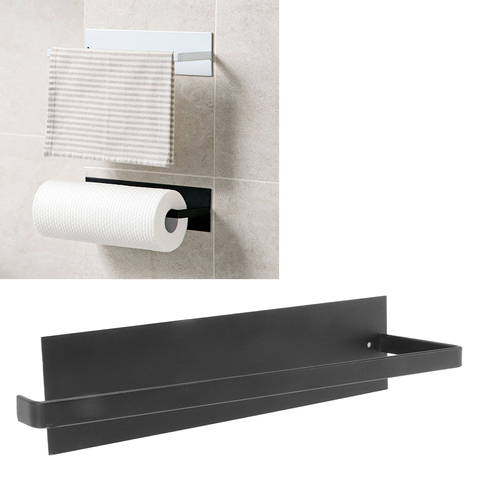 Porte-serviettes en papier élégant, simple et robuste, auto-adhésif ...