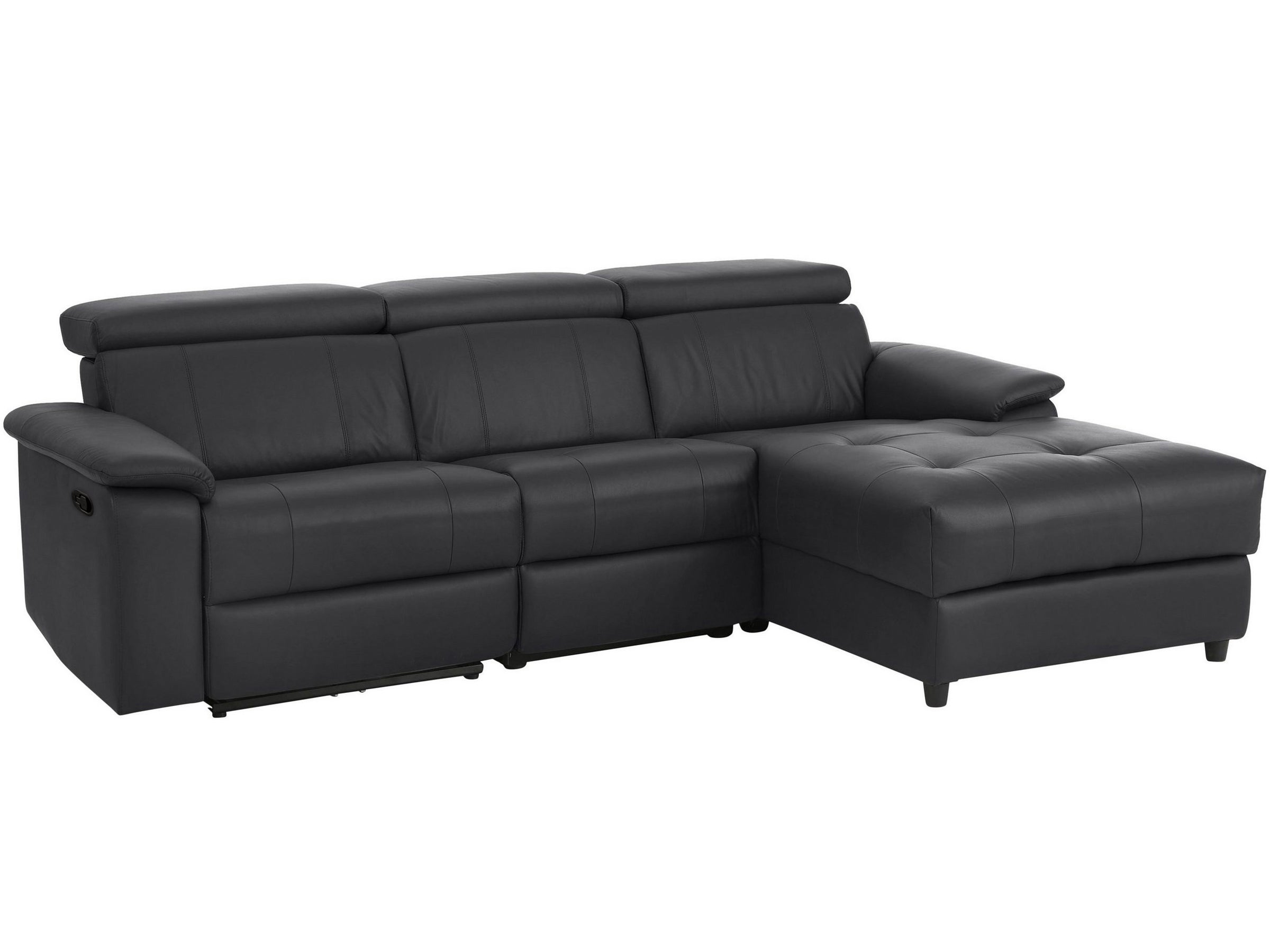 Tanaro|Sofá Chaise Lounge de 3 plazas a la derecha con función manual ...