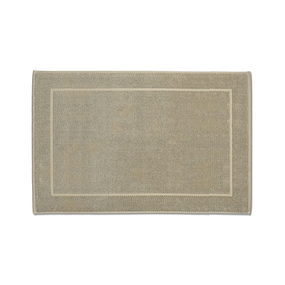 Tapis de salle de bain LAVINIA 100% biobotton beige 60x100 cm | Leroy ...