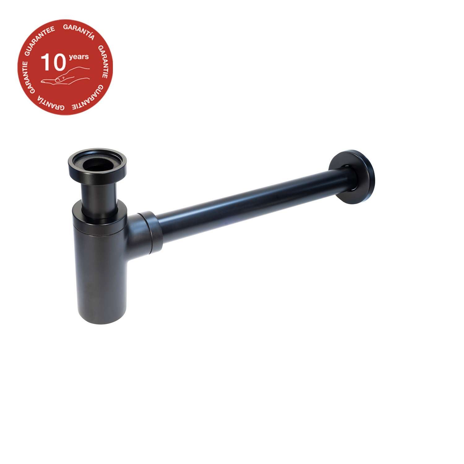 Sifón de latón negro mate SKY BATH | Leroy Merlin