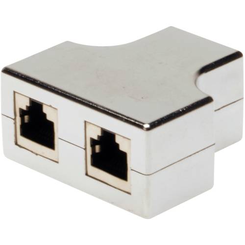 Digitus RJ45 réseau informatique Adaptateur CAT 5, CAT 5e [2x RJ45 mâle - 1x RJ45 mâle] gris ...