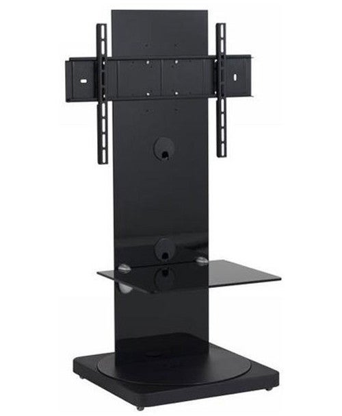 Meuble TV pivotant sur pied FS101 noir laqué H 117cm | Leroy Merlin