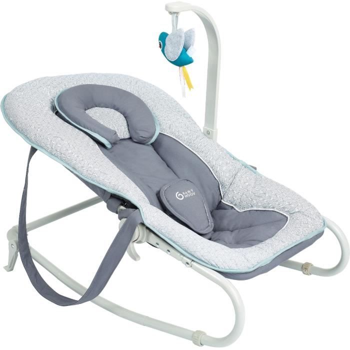 Babymoov Transat pour bébé Graphik Bleu et gris | Leroy Merlin