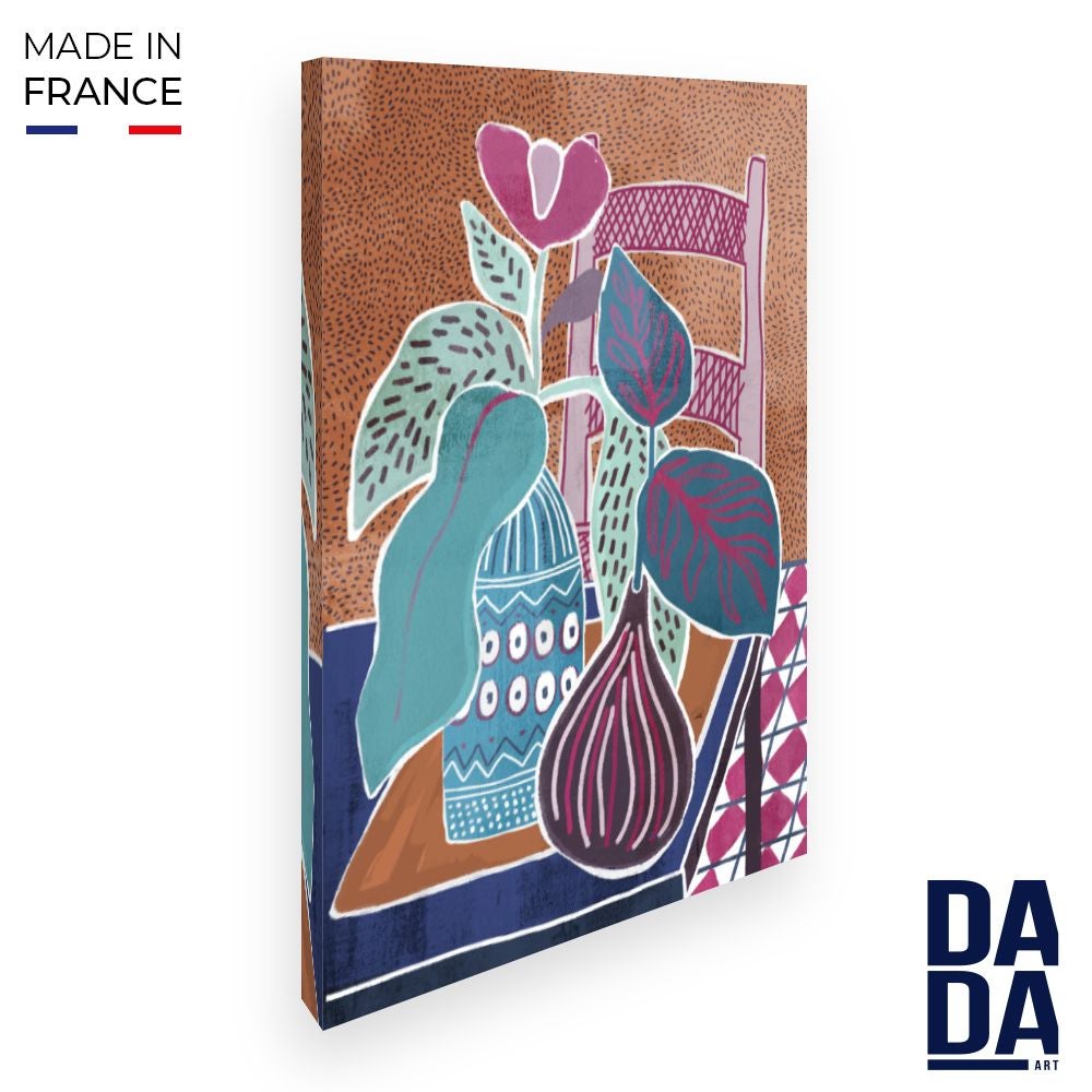 Toile Vase plantes / 60x90cm / Fabriqué en France / DADA ART | Leroy Merlin
