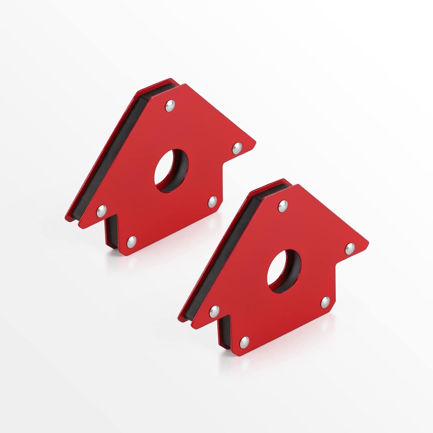 2pcs Red Magnetic Welding Positioner Tensile Force 11KG, 45°, 90°, 135 ...