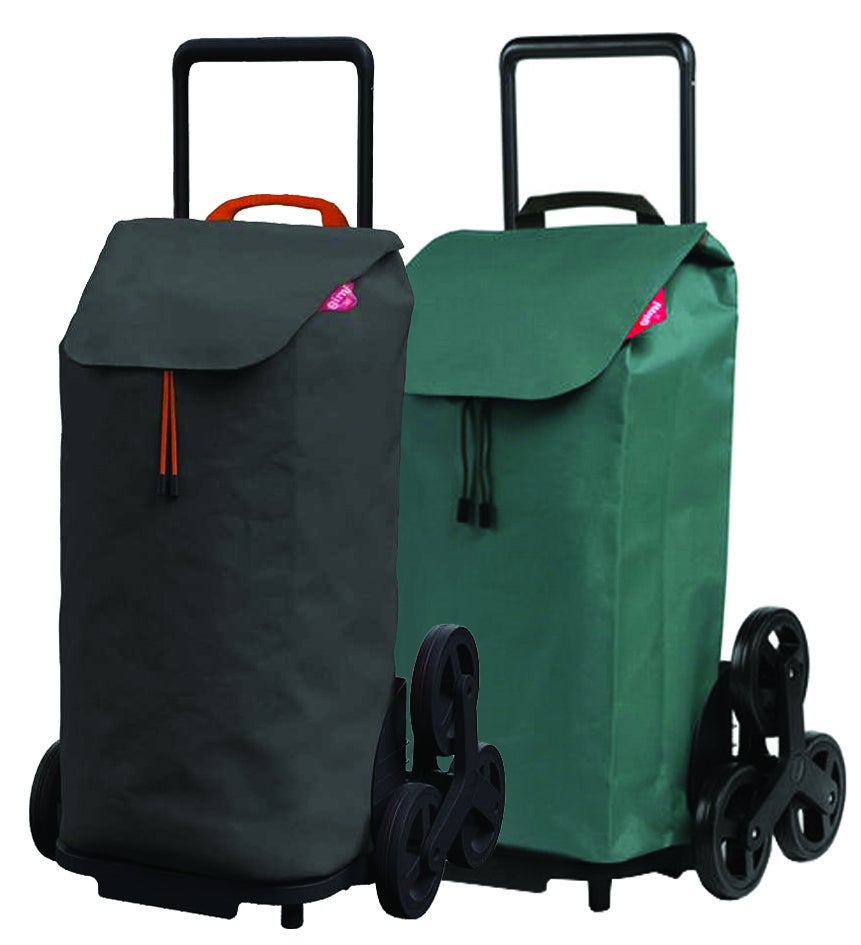 Gimi three-wheeled trolley shopping trolley - Colour Green | Leroy Merlin