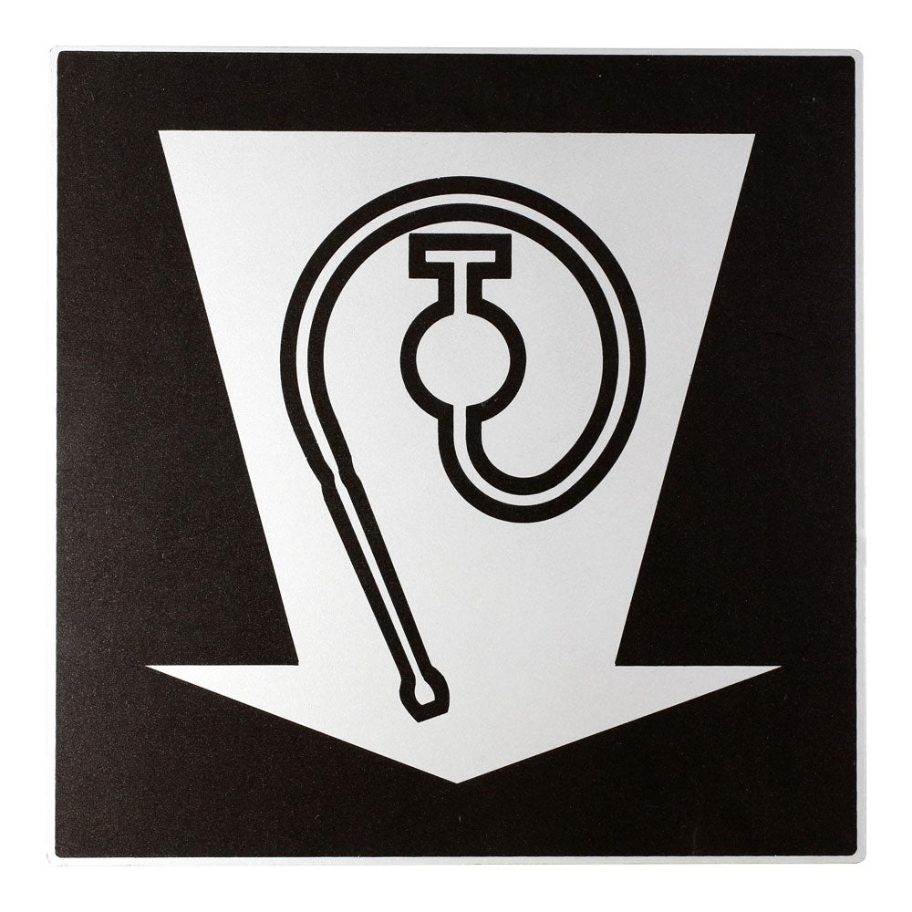 Plaque de porte Lance incendie - Europe design 200x200mm - 4280257 ...