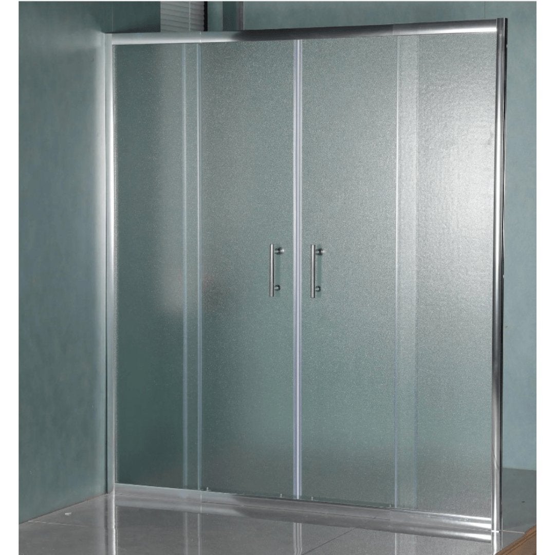 Paroi de douche 160 cm Ouverture centrale Four Crystals WallWall en ...