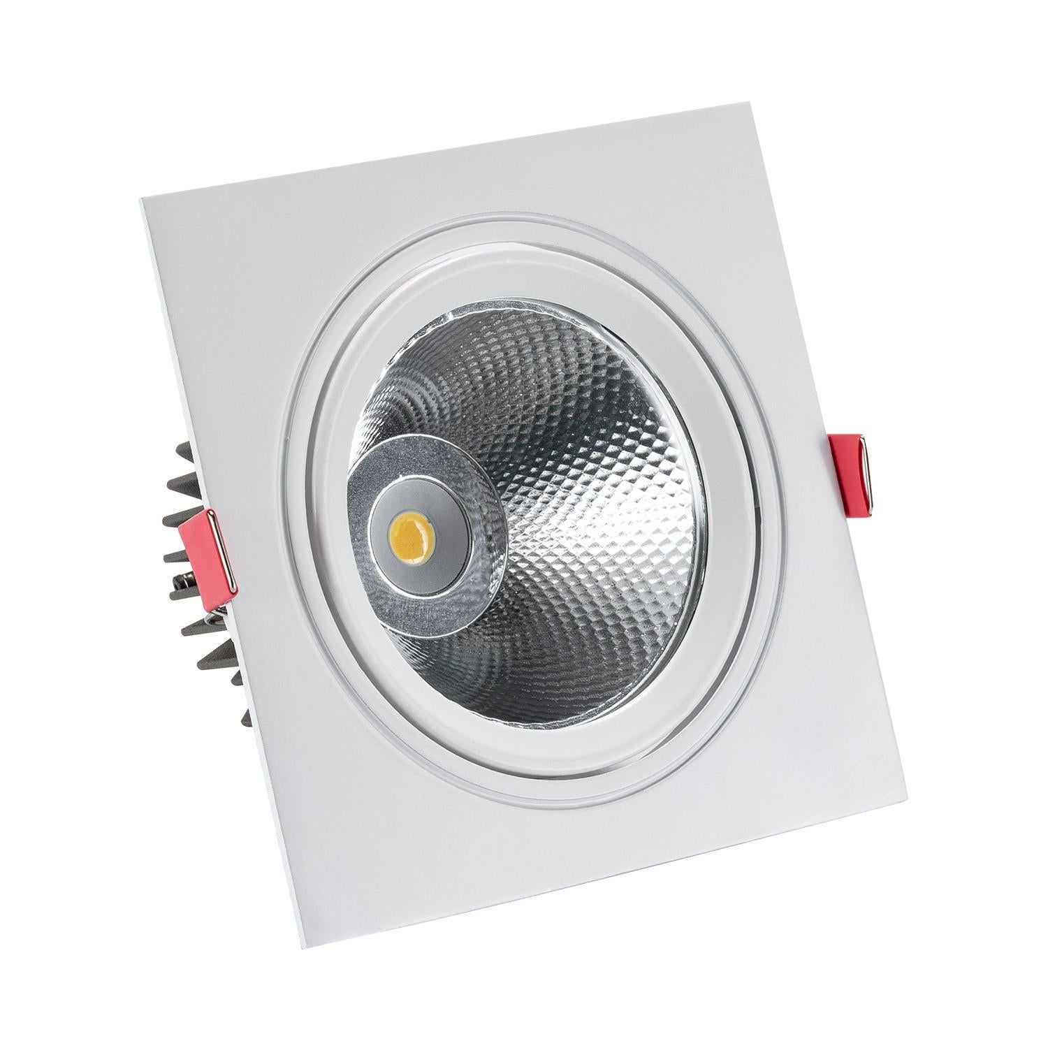 Foco Downlight LED 15W Cuadrado Madison Corte Ø 115 mm, 3000K Blanco ...