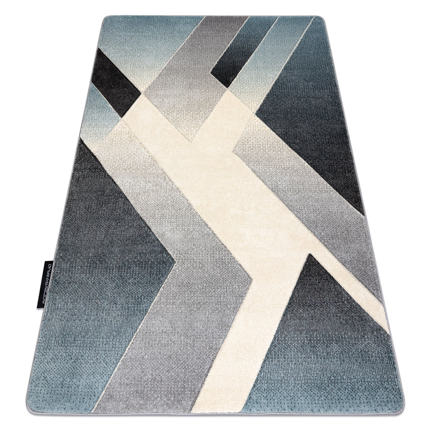 Tapis ALTER Wild Géométrique bleu / gris 140x190 cm | Leroy Merlin