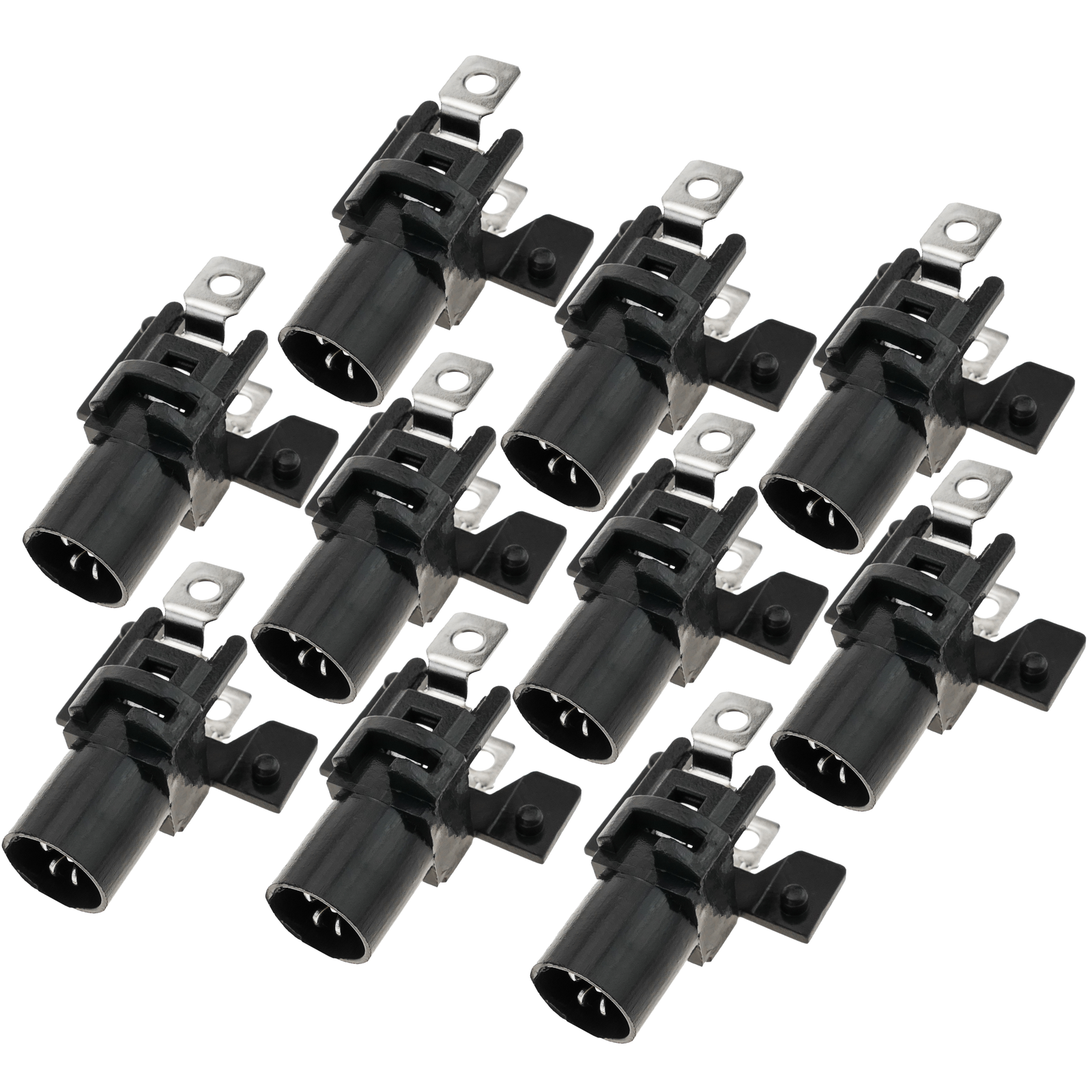 Douille de lampe pilote LED 9mm 12VDC avec deux bornes 10-pack | Leroy ...