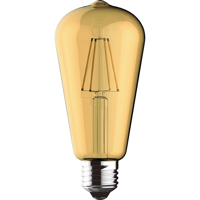 Lámpara E27 (gruesa) VALUE VINTAGE LED 4W 2200K 330lm Ambar-A+ | Leroy ...