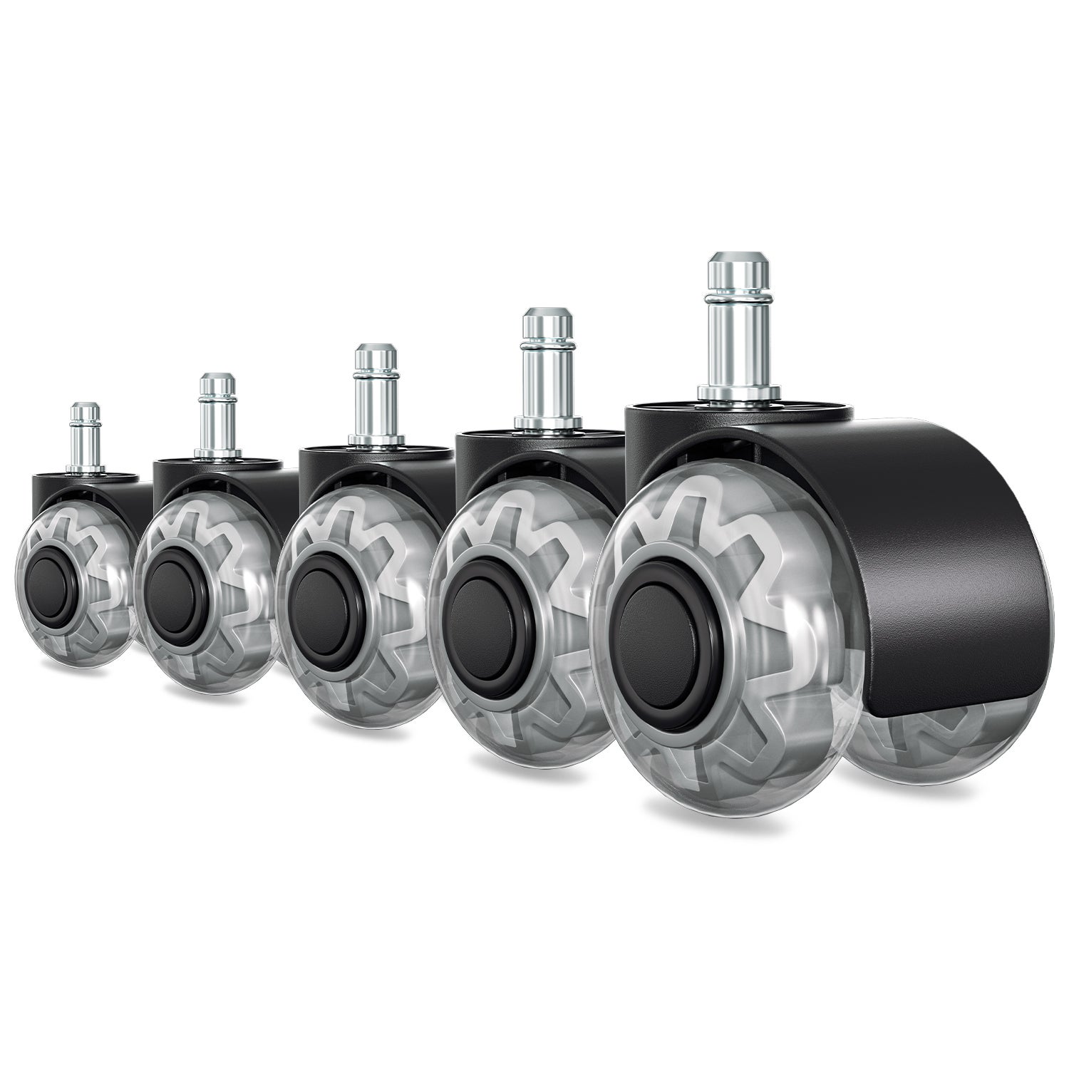 Roulettes Chaise de Bureau,Rotation de 360 degrés Contre Rayure ...