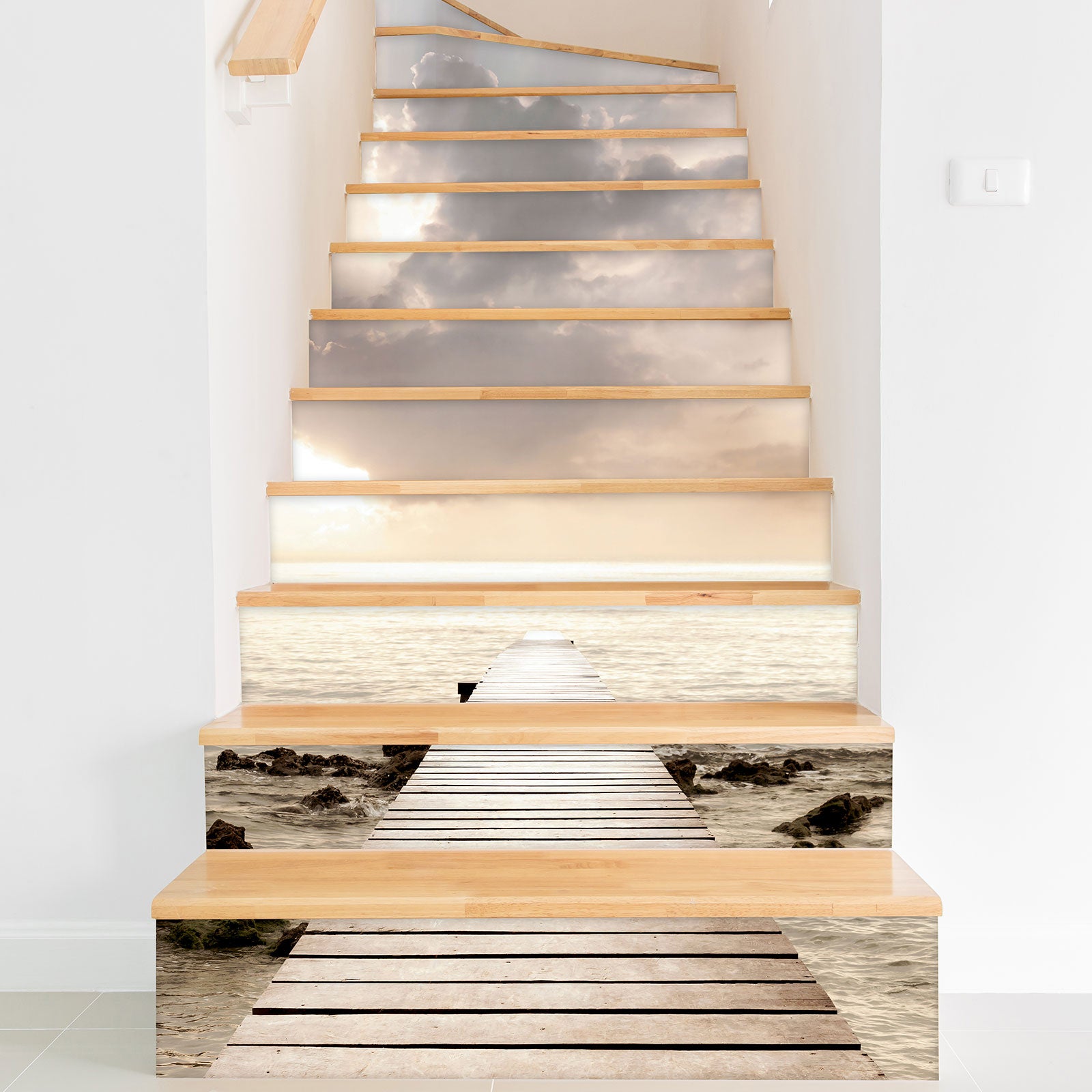 Stickers contremarches escalier - Ponton 3617689987767 - Adhésif ...