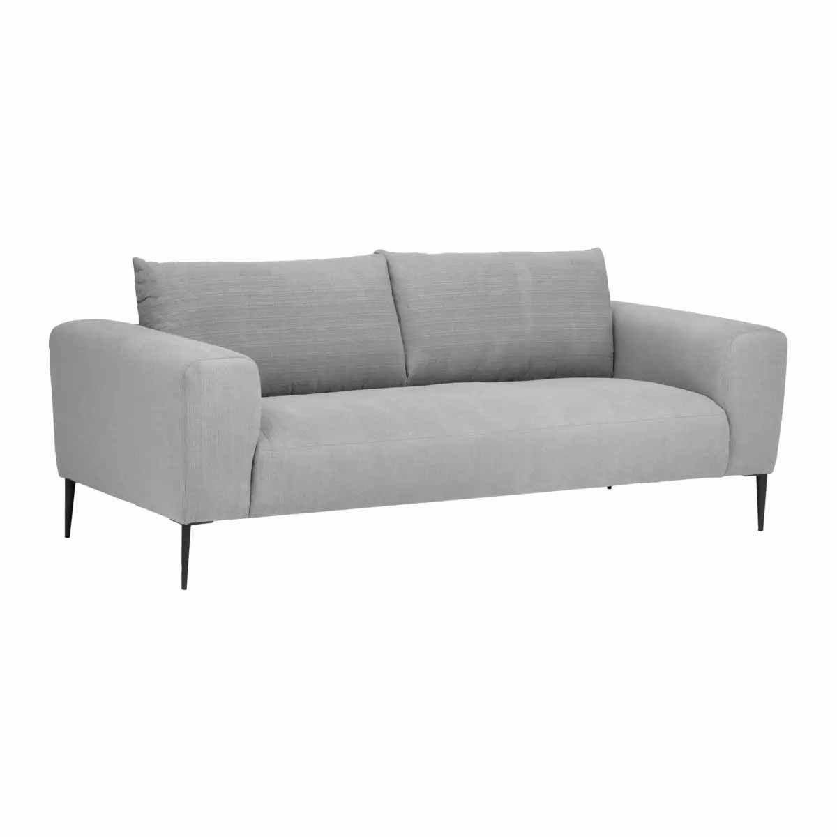 Canapé 3 Places Design "Moira" 220cm Gris | Leroy Merlin