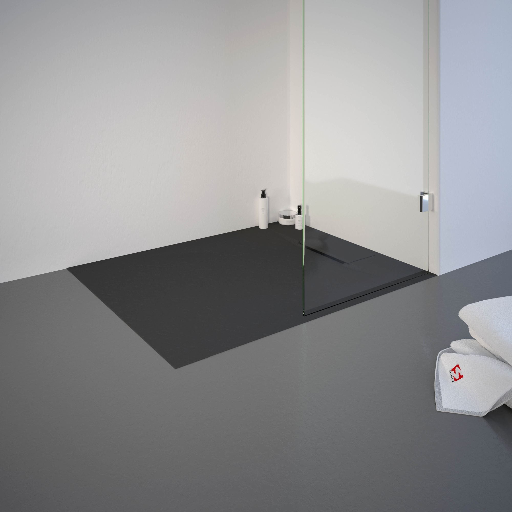 Schulte receveur de douche, 90x100x3,2cm, anthracite, effet pierre ...