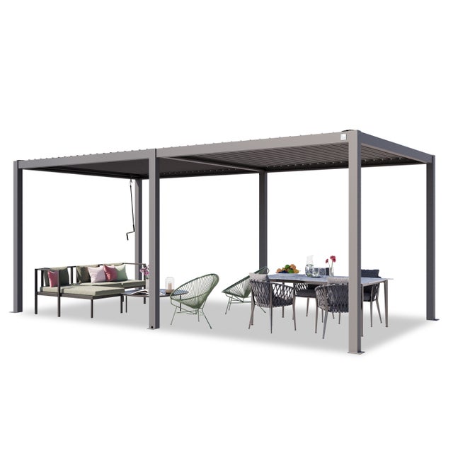 Pergola alu 6x3 au meilleur prix | Leroy Merlin
