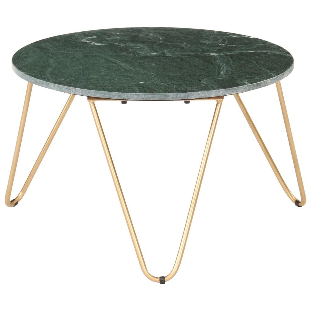 Table basse Vert 65x65x42 cm Pierre véritable et texture marbre | Leroy ...