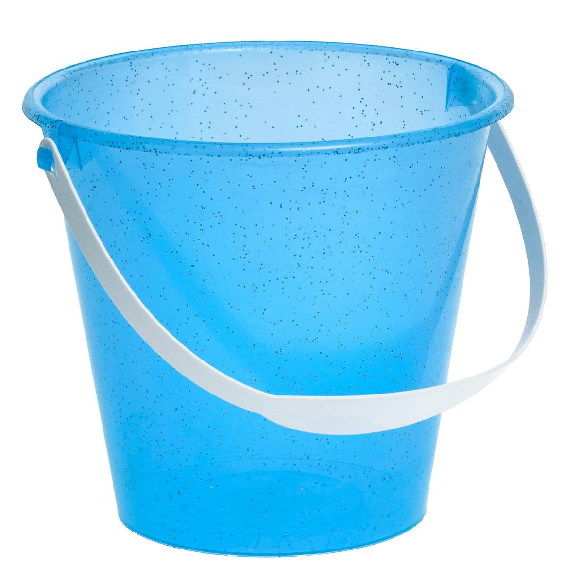 Cubo de playa vacía reluciente - cubo de playa con purpurina, pvc ...